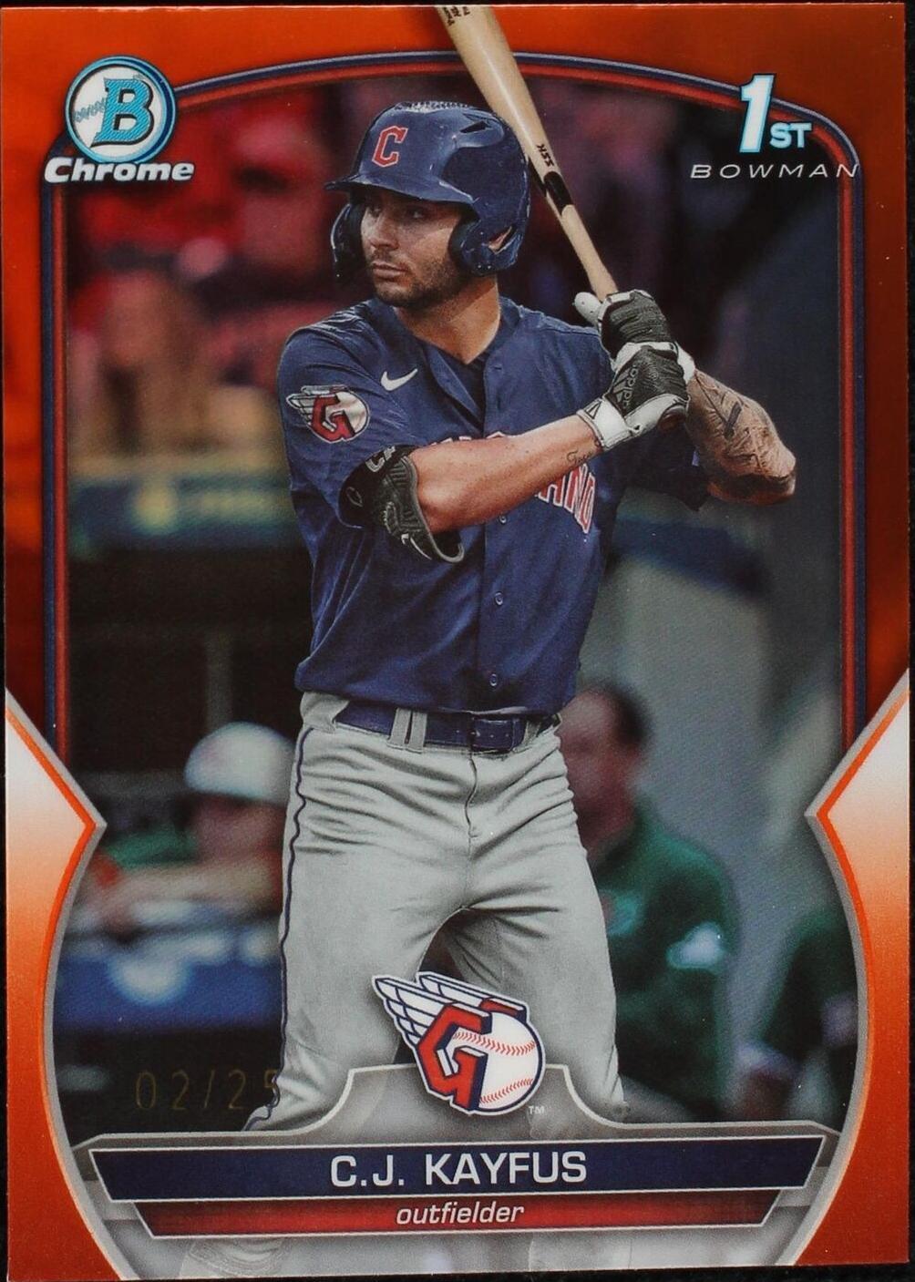 2023 Bowman Draft - Chrome C.J. Kayfus #BDC-101 Orange Refractor /25 ...