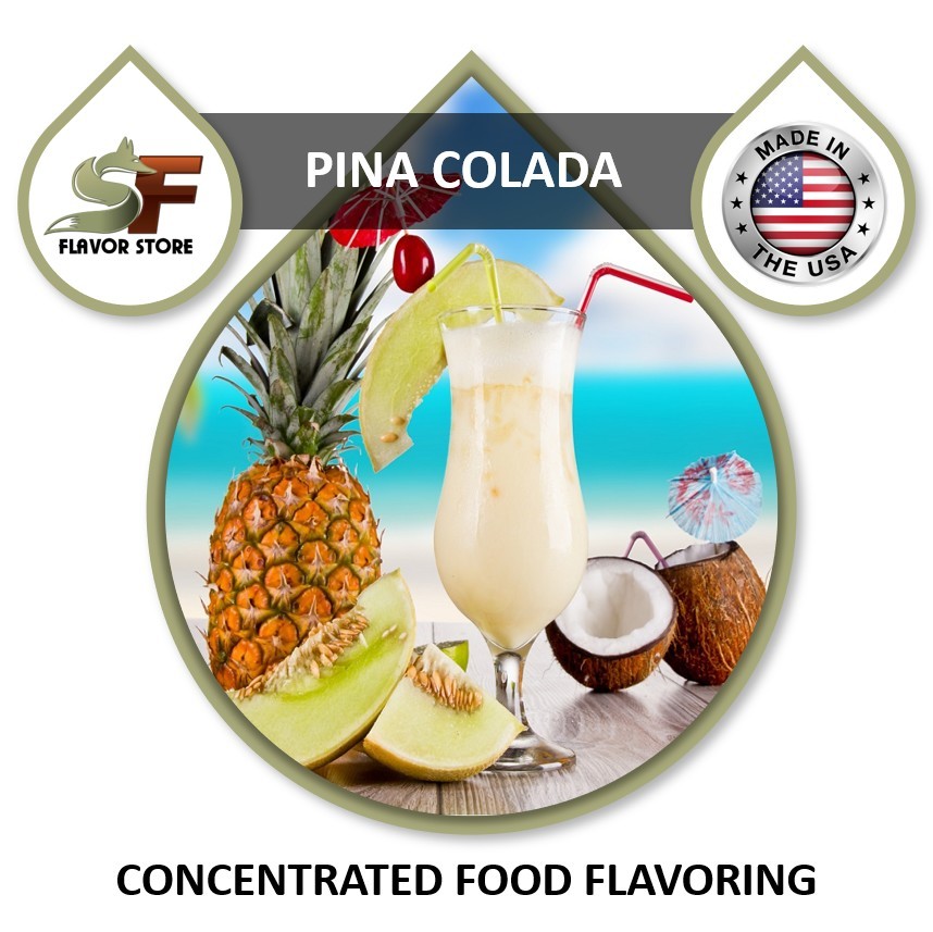 Pina Colada Food Flavor Drops Flavoring Concentrate - 1oz/30ml ...