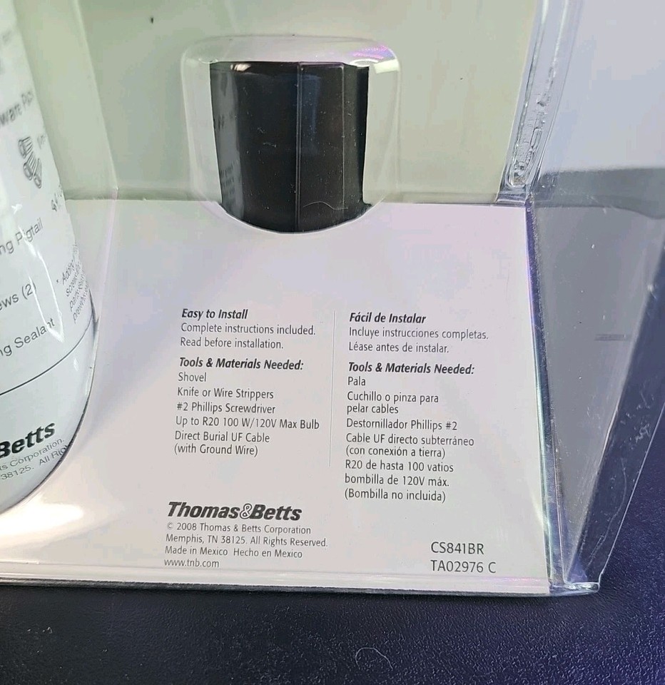 New Thomas & Betts CS841BR Red Dot Site Light Landscape Spot Light Kit ...