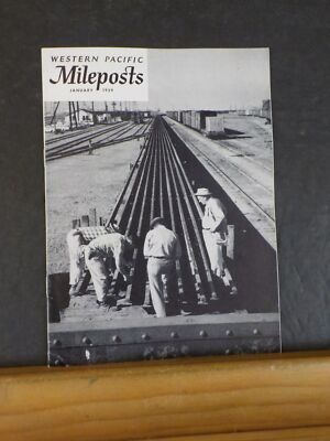 Western Pacific Mileposts 1959 January Vol X #6 Milepost #114 Welded ...