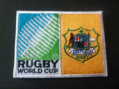 VINTAGE New Rugby World Cup Badge - Sew on Patch - Australia 10cm x 7 ...