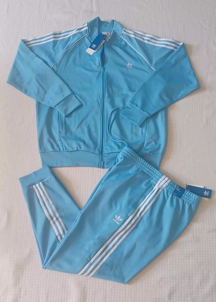 New Men’s Adidas Originals Primeblue Superstar Tracksuit~Blue/White ...