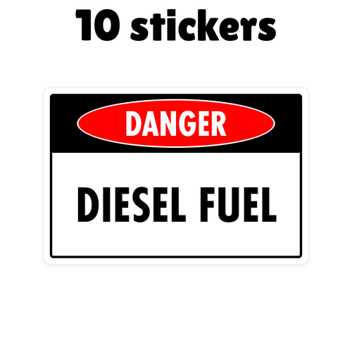 Diesel Fuel Danger Safety Sign Sticker Label Fade & Waterproof Vinyl | eBay