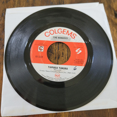 The Monkees 45 RPM Record Colgems Records Valeri & Tapioca Tundra USED ...