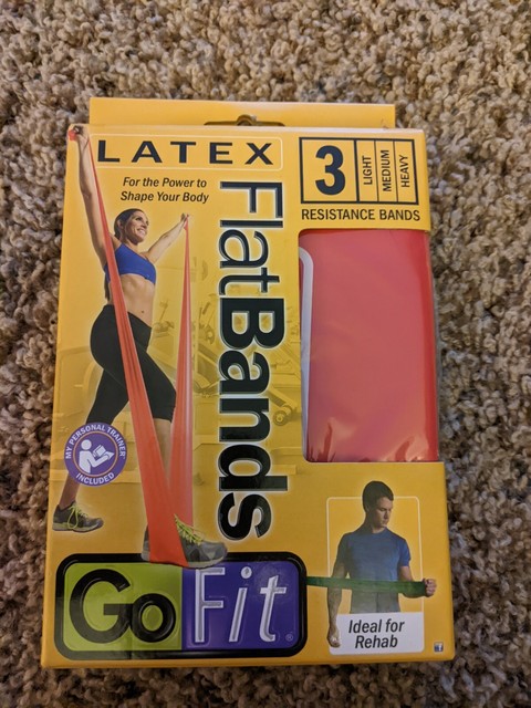 GoFit Power Flat Bands With Exercise Book Gf-fband for sale online | eBay