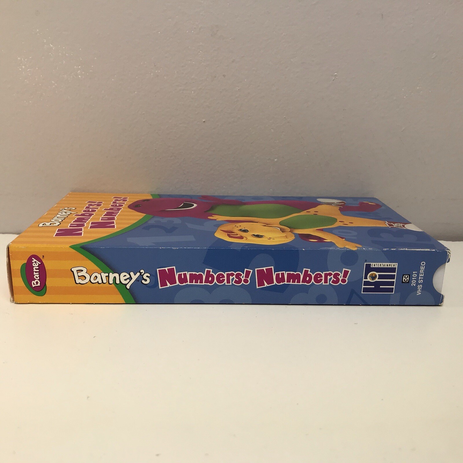 Barney Numbers Numbers VHS Video Tape White VCR Sing Along