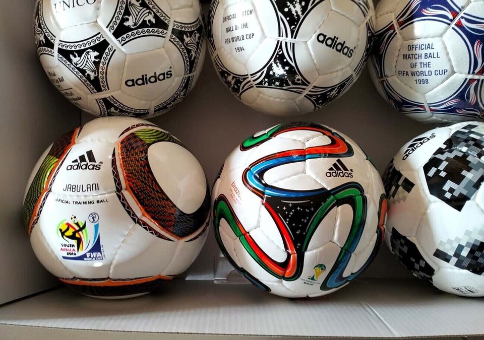 Adidas historical mini ball set 14 pcs FIFA World cup 1970 to 2022 ...