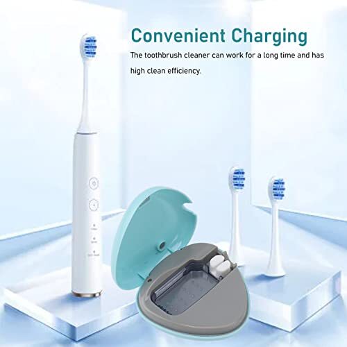 Travel Toothbrush Case, Rechargeable Toothbrush Cleaner with USB Cable ...