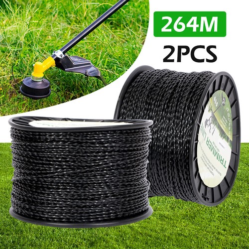 2X 2.7MMx264M Trimmer Line Spiral Twist String Whipper Snipper ...