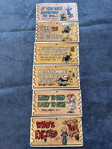 Vintage 1959 Wacky Play Trading Cards (set Of 6) #1,11,12,13,16,19. Set ...