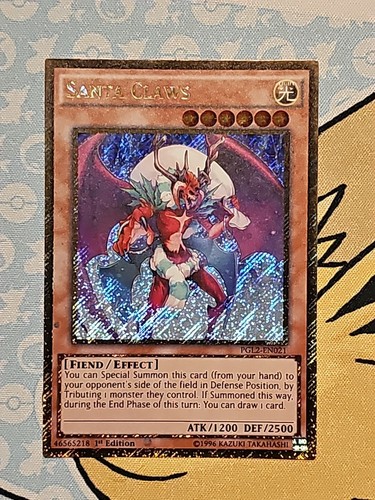 Yu-Gi-Oh! Santa Claws Misprint ( ink spotting) | eBay