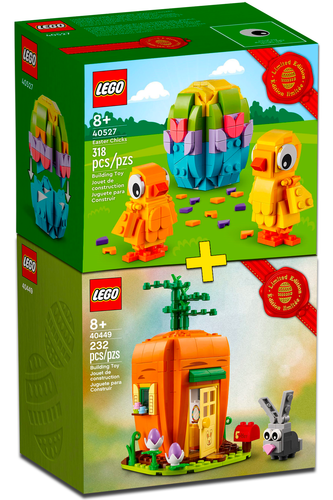 LEGO #40449 + #40527 - Bunny's Carrot House + Easter Chicks - Limited ...