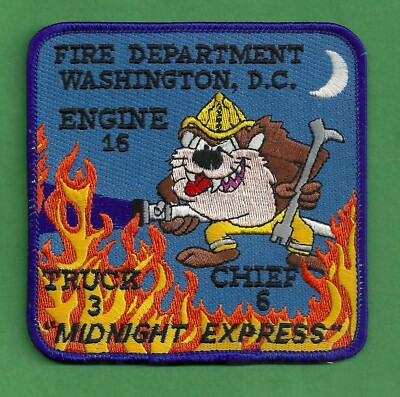 DISTRICT OF COLUMBIA ENGINE 16 TOWER LADDER 3 COMPANY FIRE PATCH TAZ | eBay