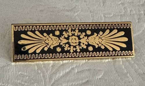 Vintage MMA Brooch Bar Pin Metropolitan Museum of Art Black Gold ...