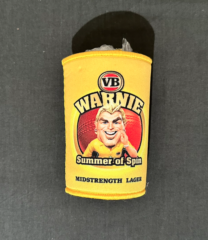 VB Shane Warne ‘Warnie’ Summer of Spin stubby holders & Boony Army 2007 ...