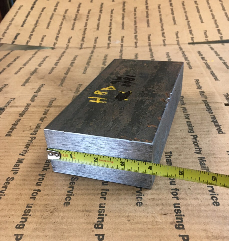 2 X 4 X 10" L THICK BLOCK Steel Bar Target Plate Blacksmith Bench ...