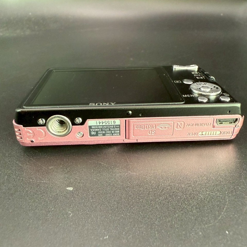 SONY Cyber Shot DSC-W350 Pink Digital Camera 14.1MP 4x FROM JAPAN 【Near ...
