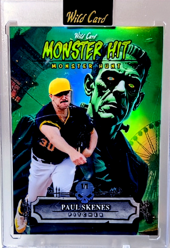 2025 Wild Card Haunted Hits - Frankenstein Monster Hit - Paul Skenes ...