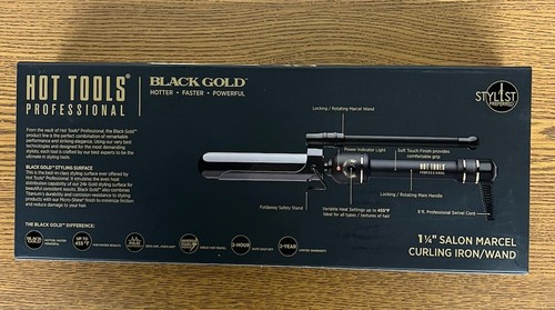 Hot Tools Professional 1 1/4 Inch Black Gold Marcel Iron/Wand Model ...