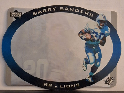 1995 Upper Deck SPX Die Cut Holo - Barry Sanders #16 Detroit Lions - NM ...