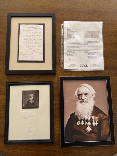 Samuel F.B. Morse Signed 1871 ALS Letter - JSA LOA - Inventor of ...