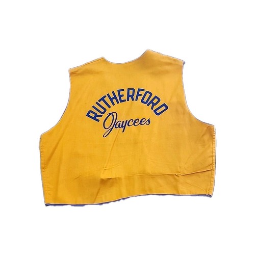 Vintage Rutherford Tennessee Jaycees Yellow Vest, Size: XL | eBay