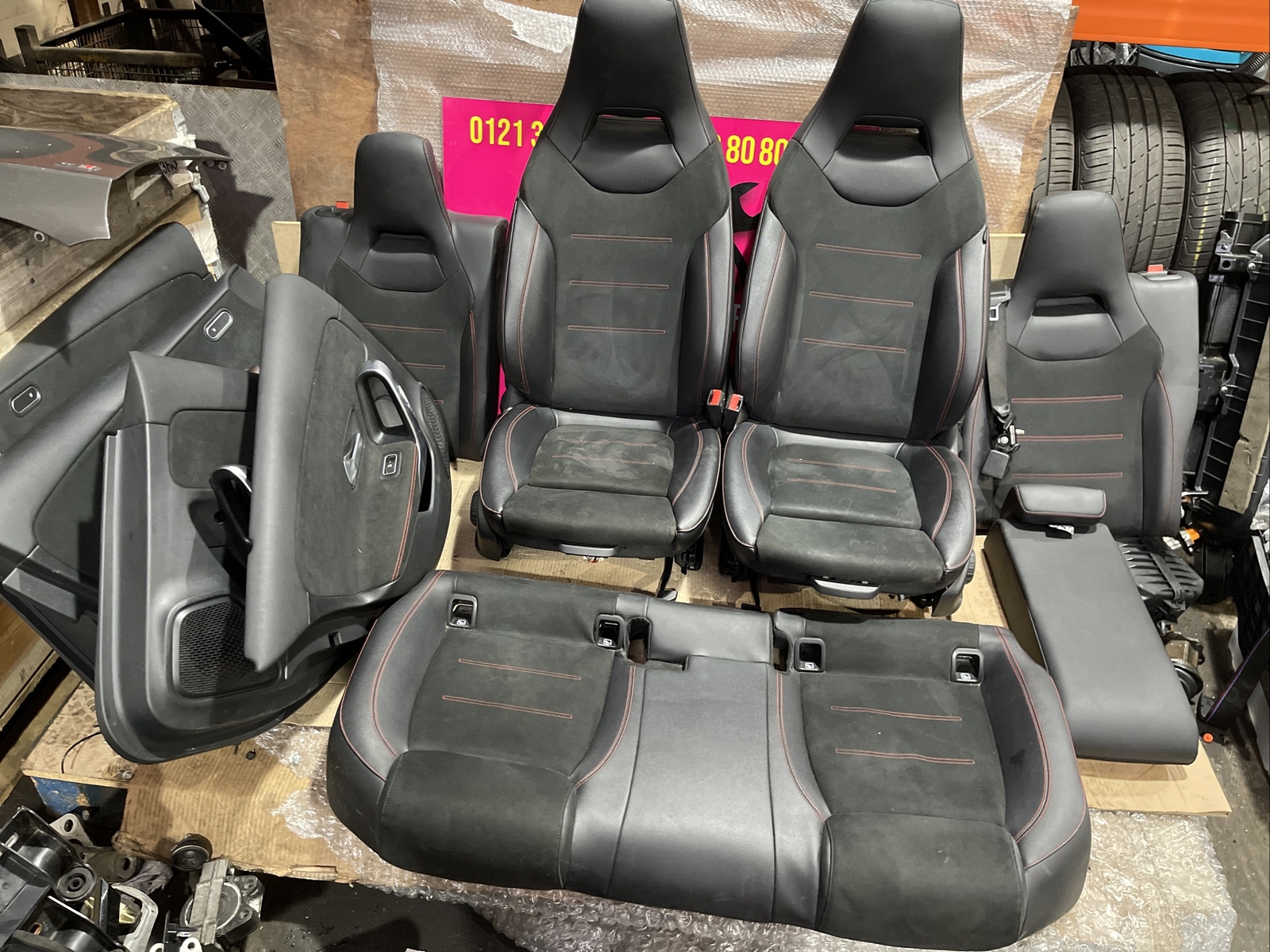 MERCEDES A CLASS W177 AMG LINE COMPLETE INTERIOR SEATS SET | eBay UK