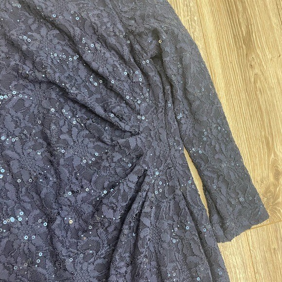 Lauren Ralph Lauren blue sequence Dress size 16 W - Gem