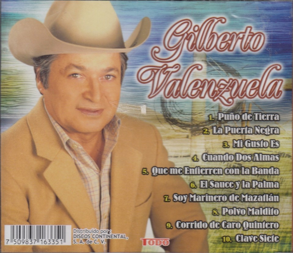 Gilberto Valenzuela Grandes Exitos Con Banda CD New Nuevo sealed ...