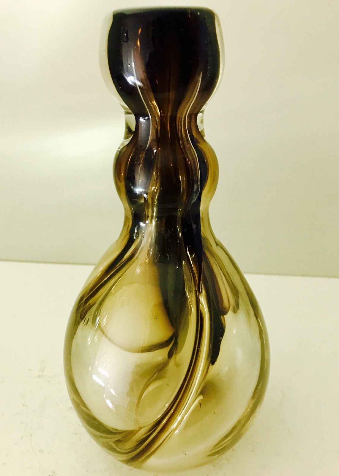 Brian Lonsway Mid Century Modern Abstract Studio Art Glass Vase Artist ...