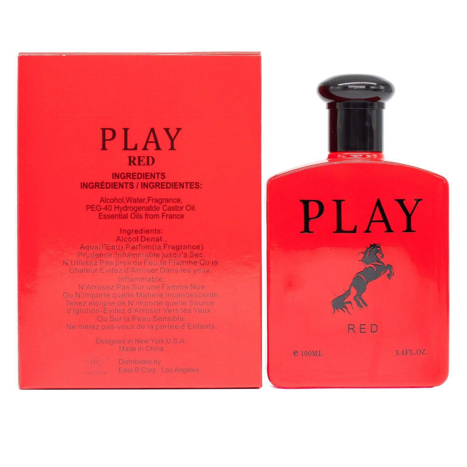 POOL PLAY BLUE SPORE MEN EAU DE COLOGNE TOILETTE PARFUM PERFUME 3.4 OZ ...