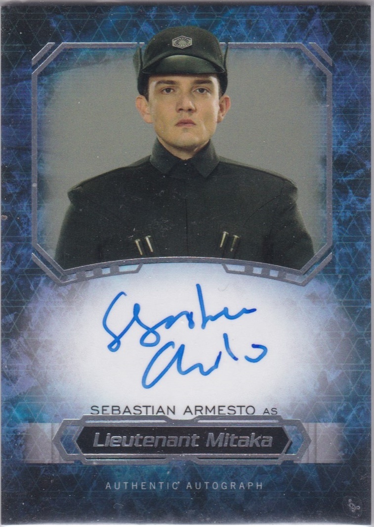 STAR WARS 2016 TOPPS MASTERWORK SEBASTIAN ARMESTO AS LIEUTENANT MITAKA ...
