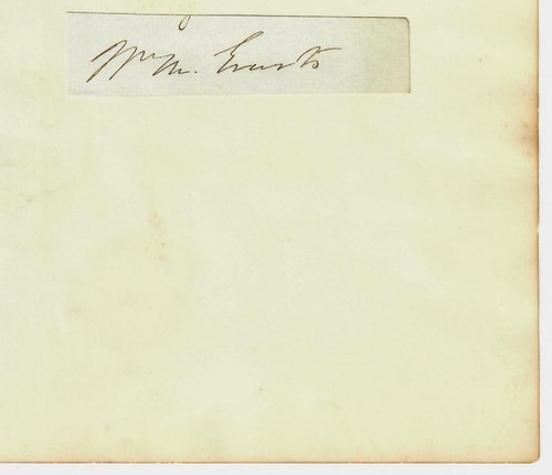 RARE! "Hayes Secretary of State" William M. Evarts Cut Signature ...