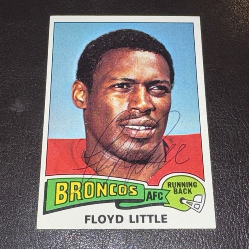 1975 Topps Floyd Little Autographed Signed #132 Football Card JSA ...