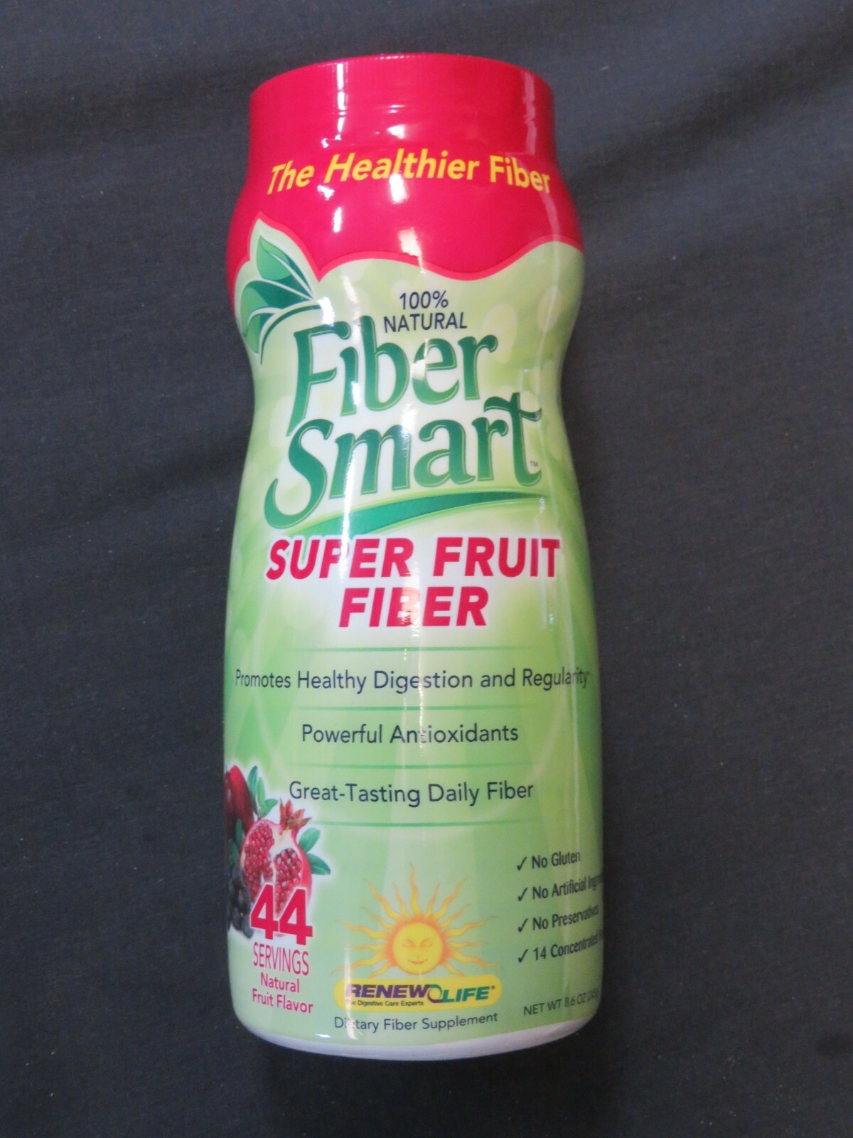 Renew Life 100% Natural Fiber Smart Super Fruit Fiber 8.6 Oz 44 ...