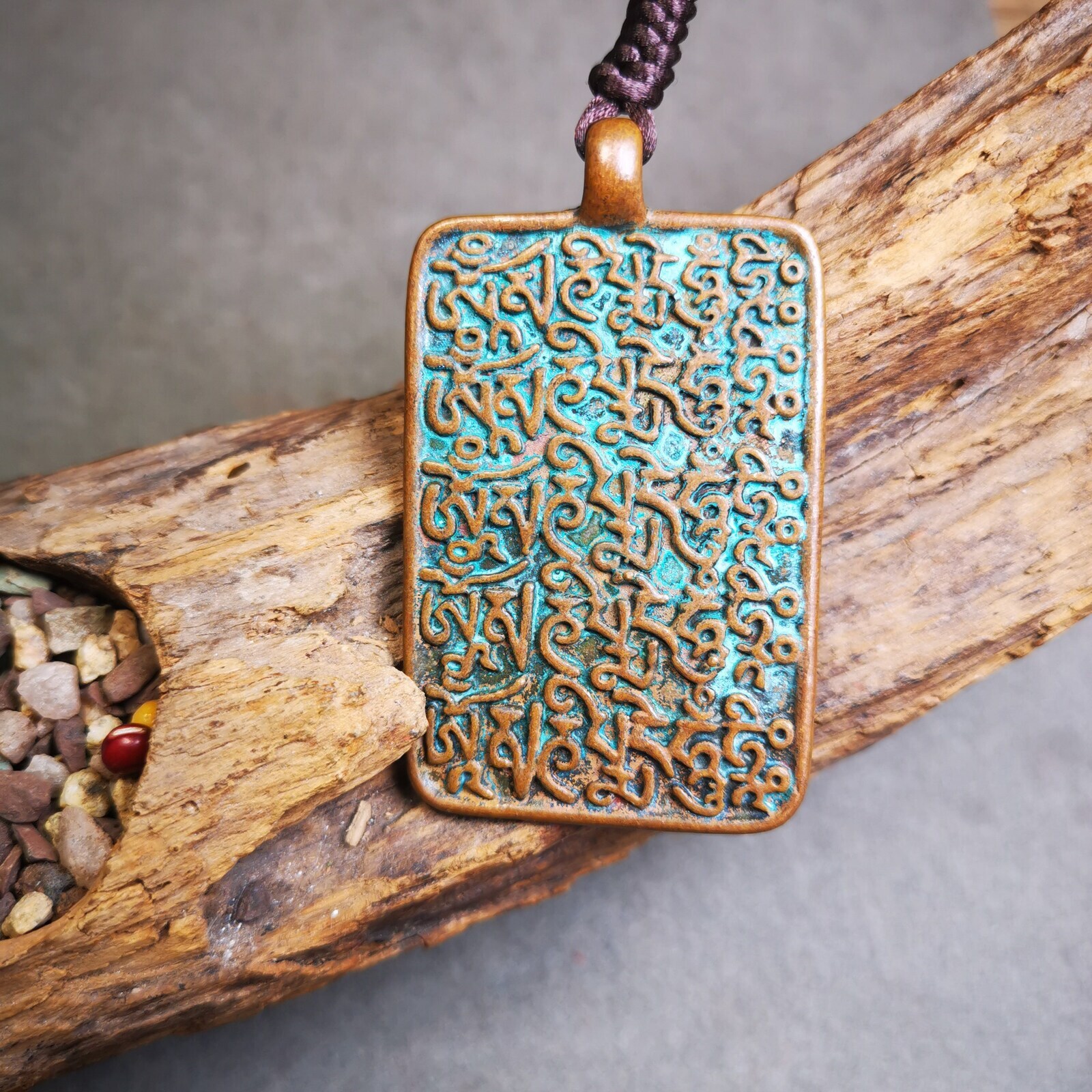 Gandhanra Handmade Tibetan Buddhist Amulet,OM Badge Pendant,Om Mani ...