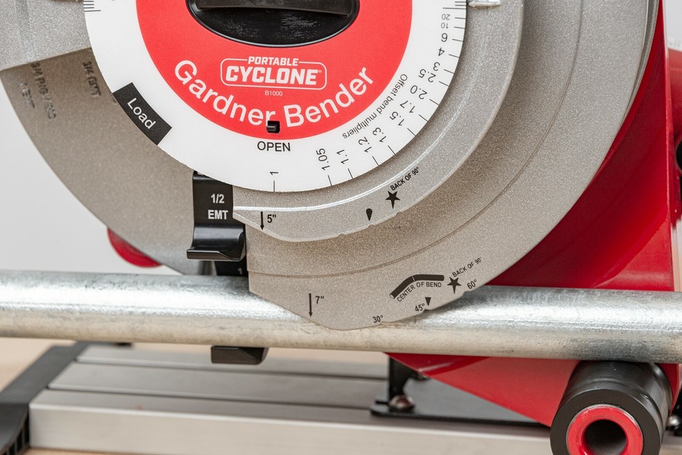 GARDNER BENDER CYCLONE B1000PT 1/2-1" CONDUIT PIPE BENDER PVC GREENLEE ...
