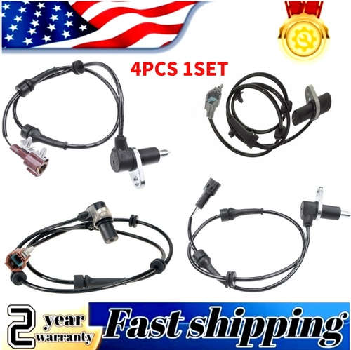 Set of 4 ABS Wheel Speed Sensor Front + Rear for Nissan Pathfinder ...