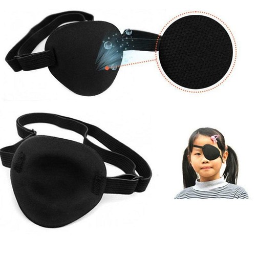 Medical Concave Eye Patch Foam Groove Washable Eyeshades Adjust Strap ...