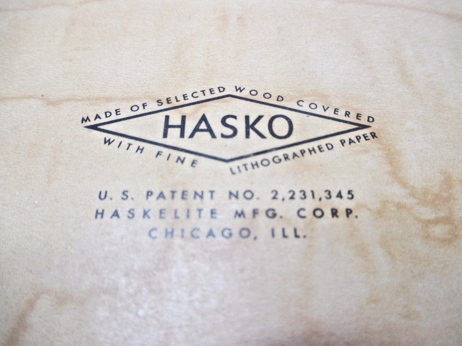 Vtg 1950s Set of 8 Hasko Haskelite Wooden Lap Trays / Ducks Lithograph ...