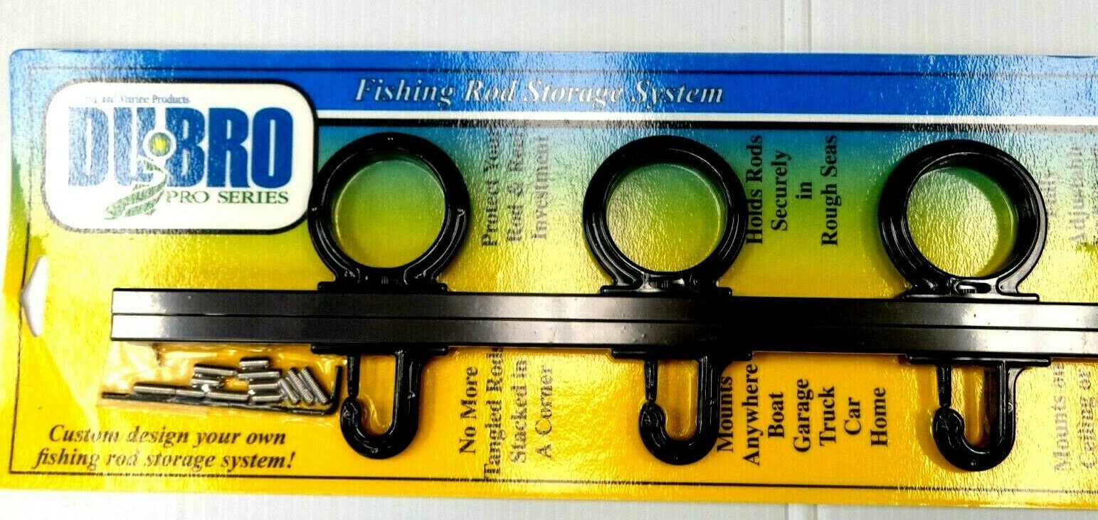 Du-Bro Track-A-Rod Fishing Rod Rack System 1080BB - 2' 6-Rod Holder ...