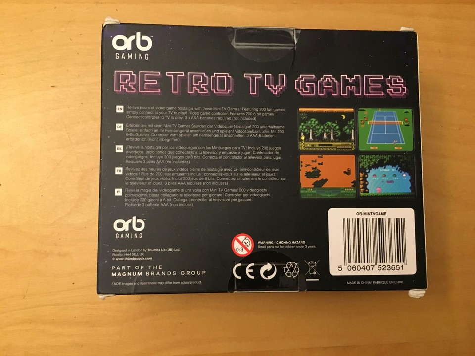 RETRO TV GAMES ORB GAMING NEW / SEALED, INCLUDES OVER 200 GAMES | eBay