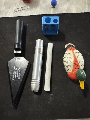 Vintage Chalk Chuck , Pencil Sharpeners Letter Opener Lot | eBay
