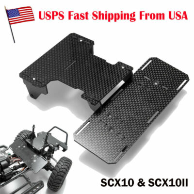 Carbon Fiber Front Battery Mount Kit For Axial SCX10 SCX10II 1/10 RC ...