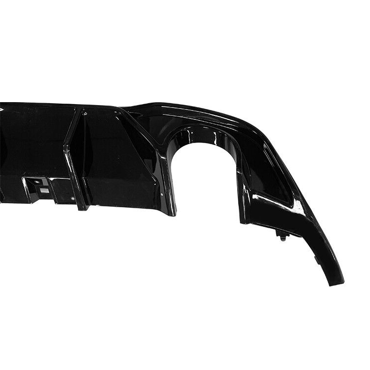 VW Golf MK8 GTI GTD GTE Rear Gloss Black Valance Diffuser Lip Spoiler ...