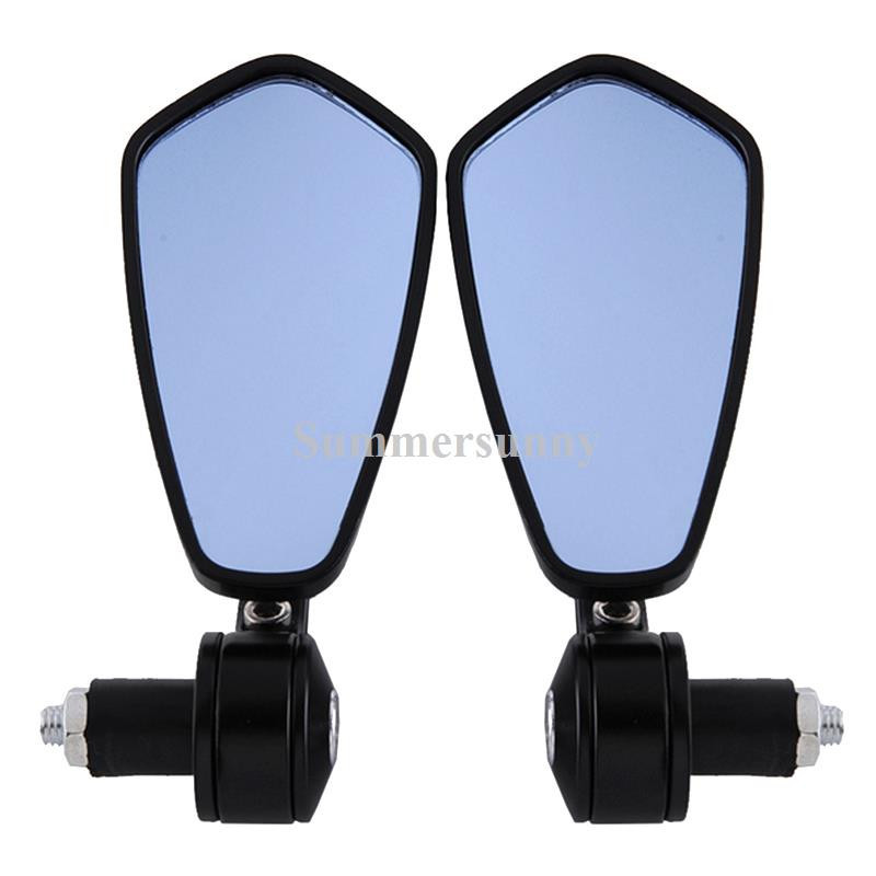 Motorcycle End Bars Rearview Handle Bar Side View Mirrors Motorcycle ...