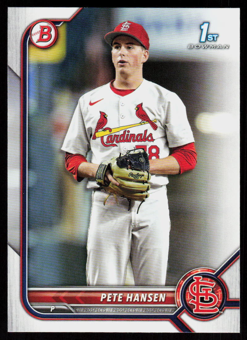2022 Bowman Draft Pete Hansen #BD-128 BASEBALL St. Louis Cardinals 1ST ...