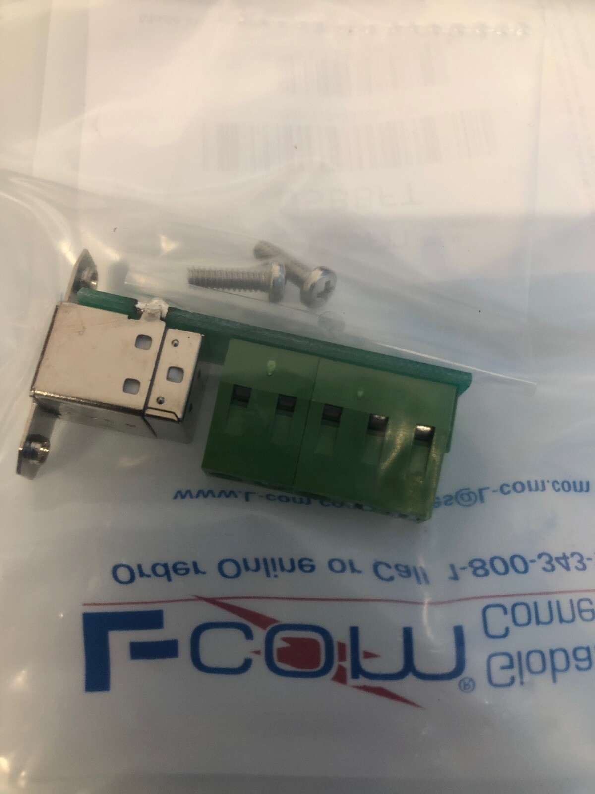 L-Com USB Type B Female Field Termination Connector (USBBFT) for sale ...