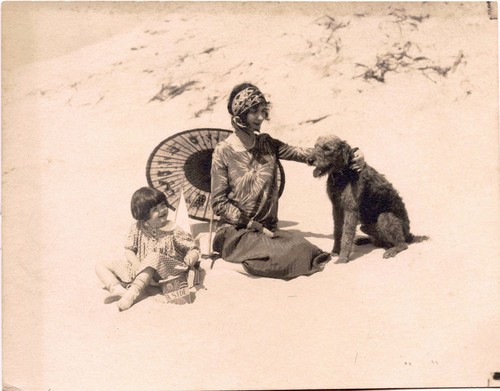 RUTH MALCOMSOM MISS AMERICA (1924) GIRL DOG ORIGINAL PHOTO BY ARMSTRONG ...