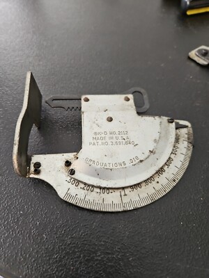 VINTAGE K-D TOOLS No.2112 DISC BRAKE ROTOR THICKNESS GAUGE MADE IN USA ...